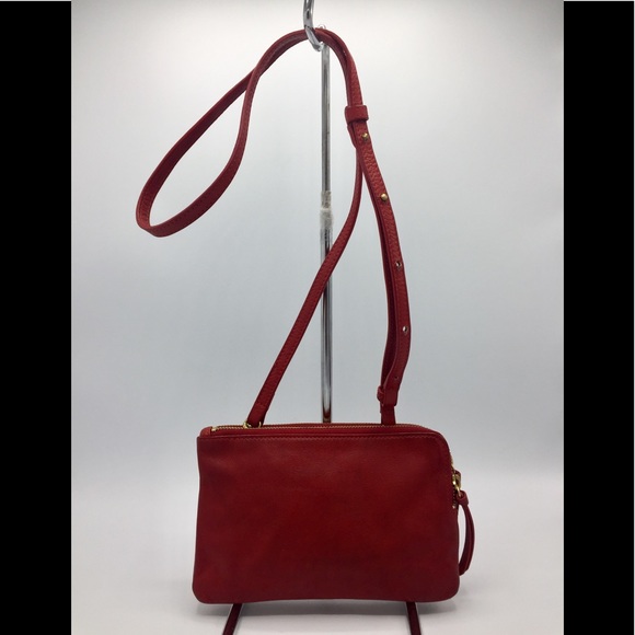 Steven Alan Bags | Steven Alan Red Leather Crossbody Bag | Poshmark
